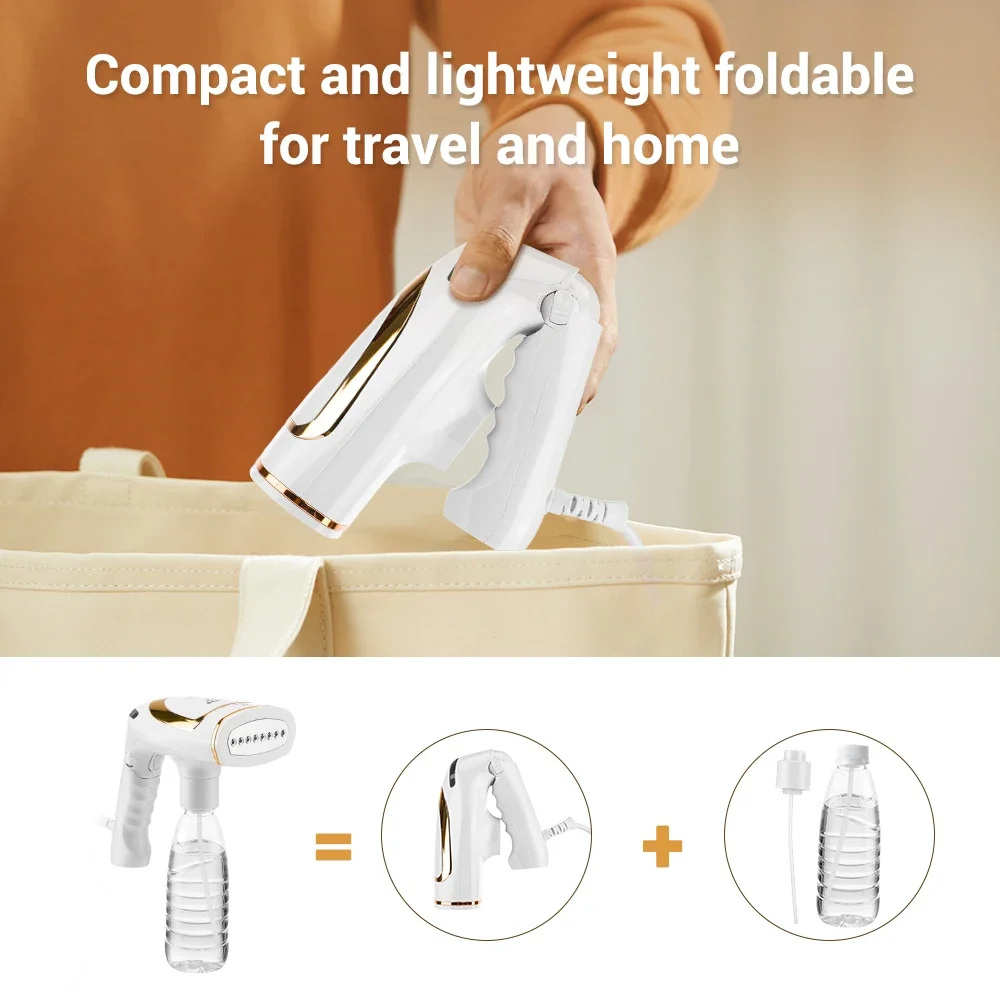 Handheld Foldable Steam Iron - Portable Ironing Solution