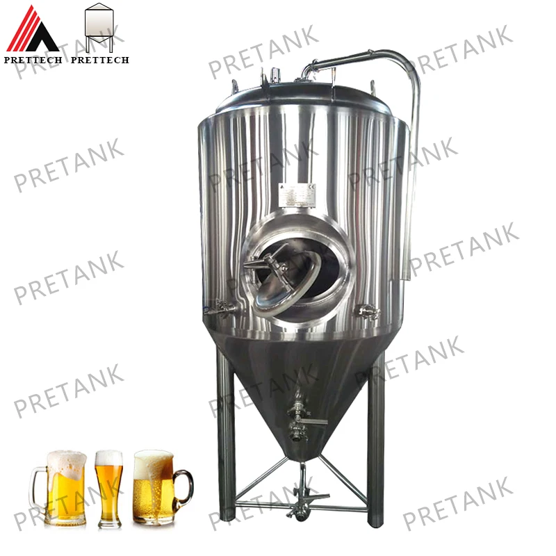 Customization 300l 700l 1000l conical pressure beer fermenting tank ...