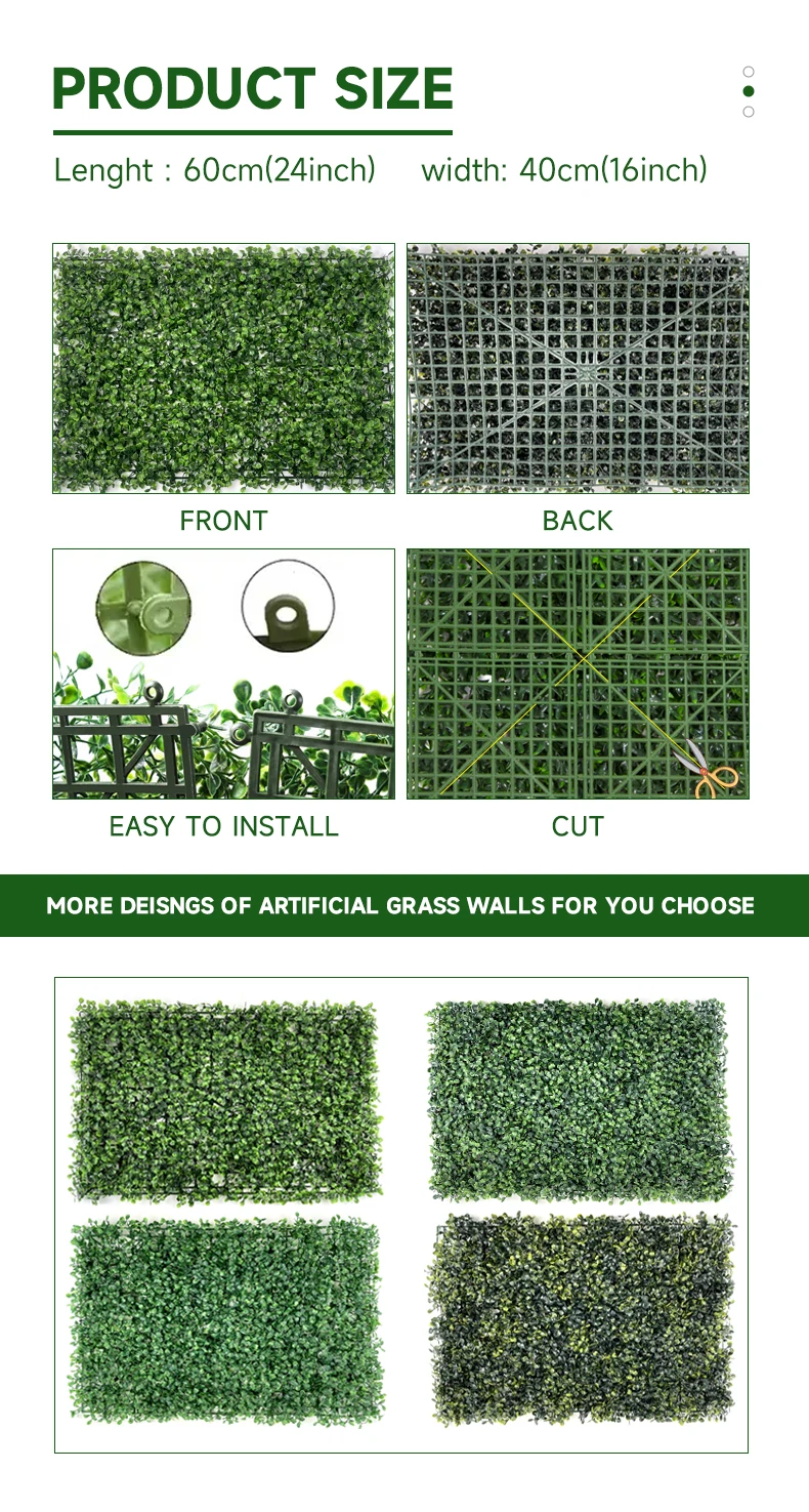 40*60cm Greenery Milan Grass Wall - Custom Artificial Plant