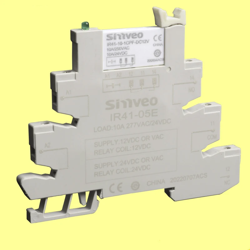 New Product Din Rail Relay Module Load 10a 277vac Interface Relay Coil ...