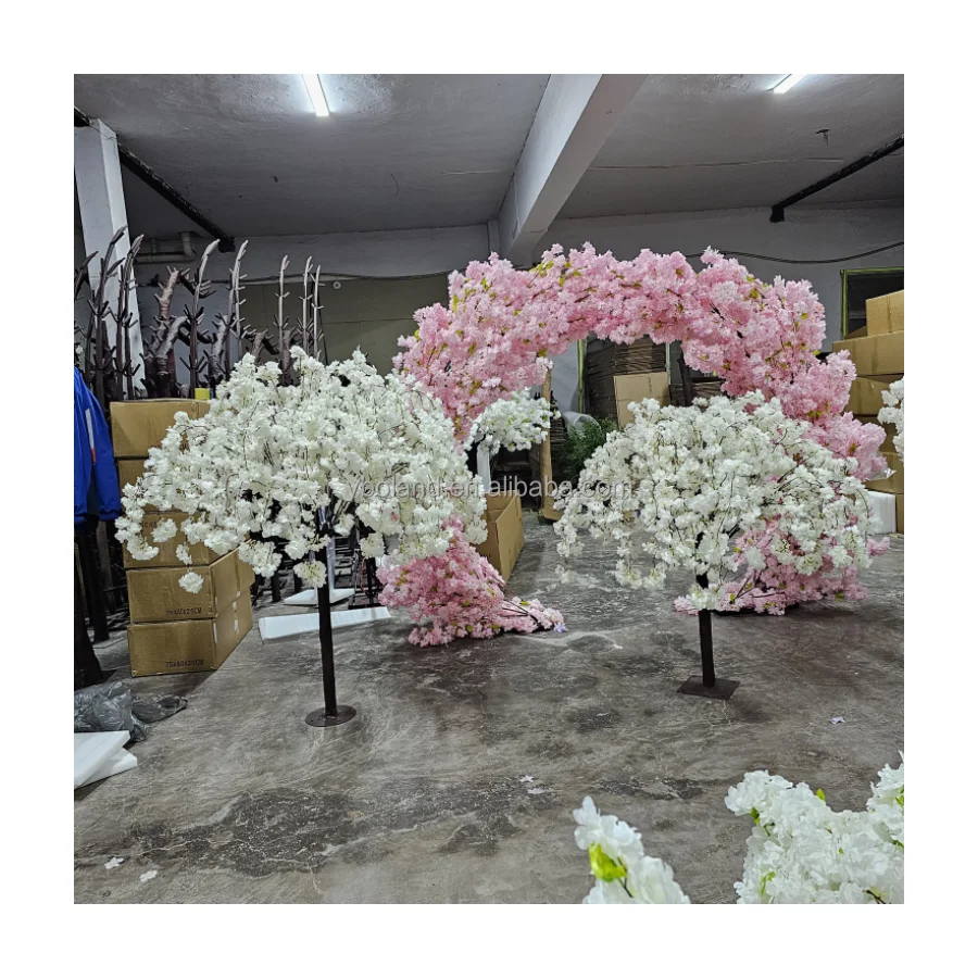 S0522 4ft 5ft Indoor Small Fake Sakura Tree Flower Wedding Table ...