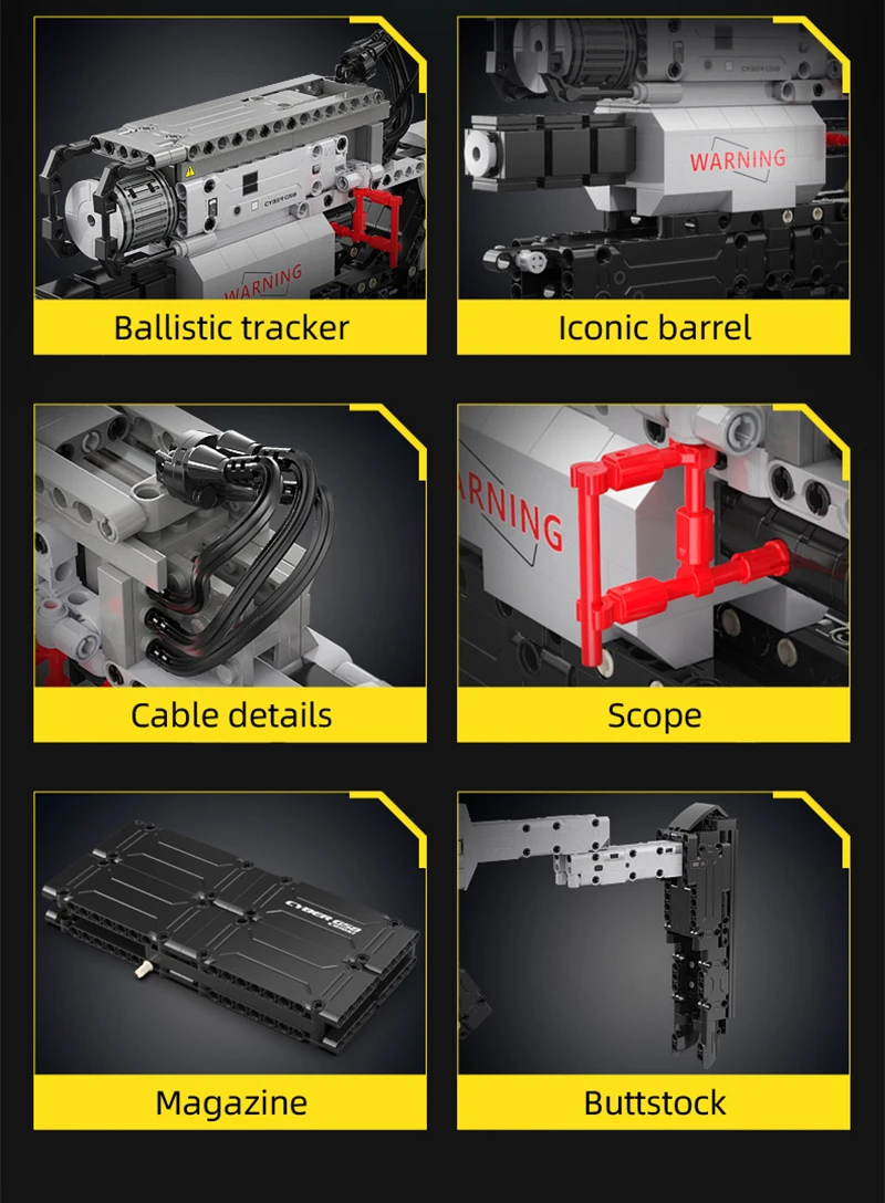 Cada Swat Military Weapon G58 Submachine Gun Model Building Blocks City ...