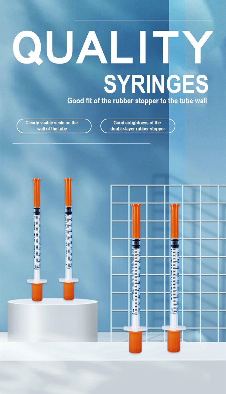 High Quality Disposable Sterile Syringe 1ml 2ml 3ml 5ml 10ml Medical ...