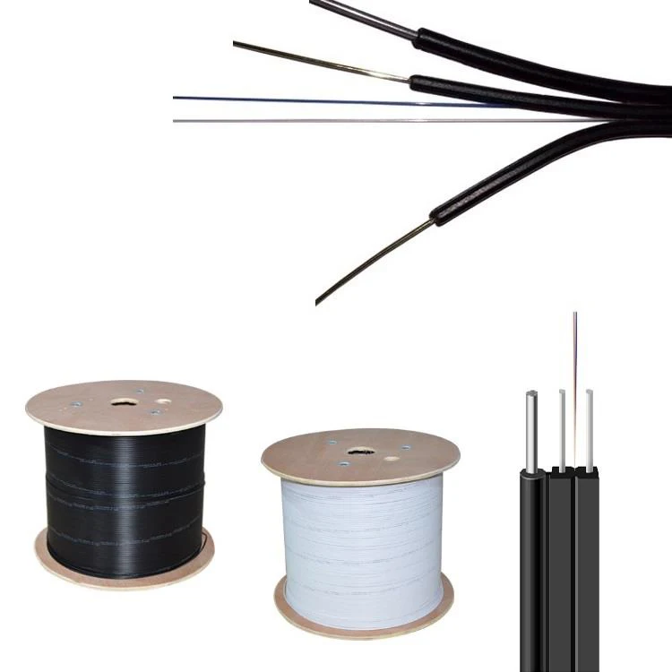 Outdoor Flat Drop Fiber Optical Cable - 1 to 4 Core