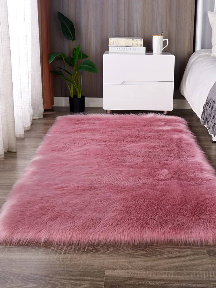 Living Room Bedroom Super,Soft Plush Fur Area Rug Fluffy Faux Fur Rug ...