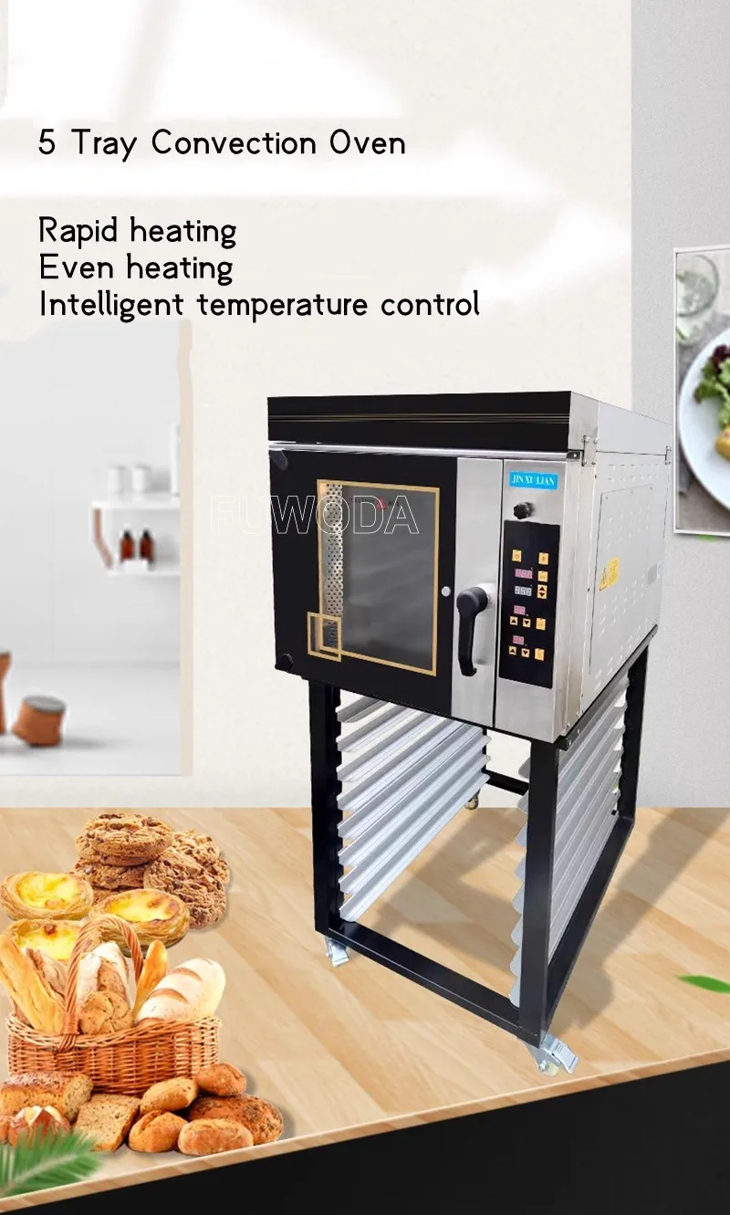 5 Tray Convection Bakery Oven / French Bread Making Machine /commercial ...