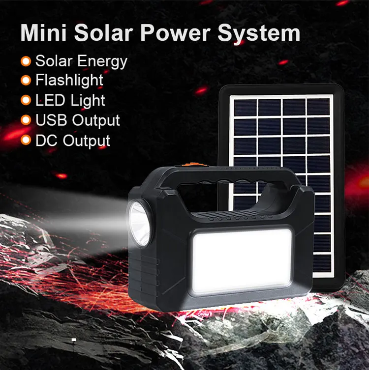 Factory Directly Sale Solar Charging Lighting System Kits With Mp3 And ...