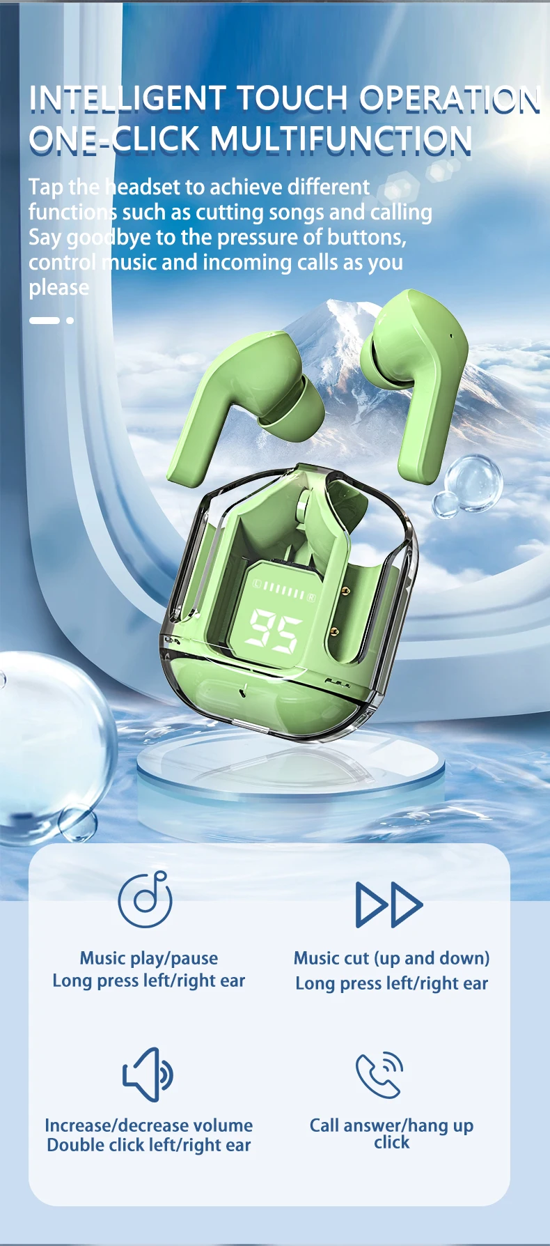 2023 Mini Tws Earphones Sound Earbuds Wireless Bluetooth Headset With ...