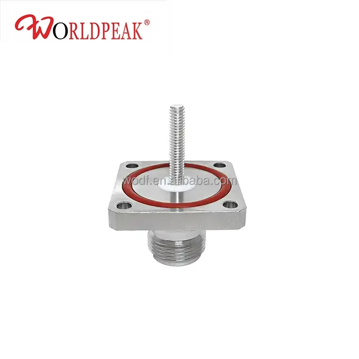 N Female Jack 4 Hole Flange Panel Mount 32mmsq Flange Panel Rf ...