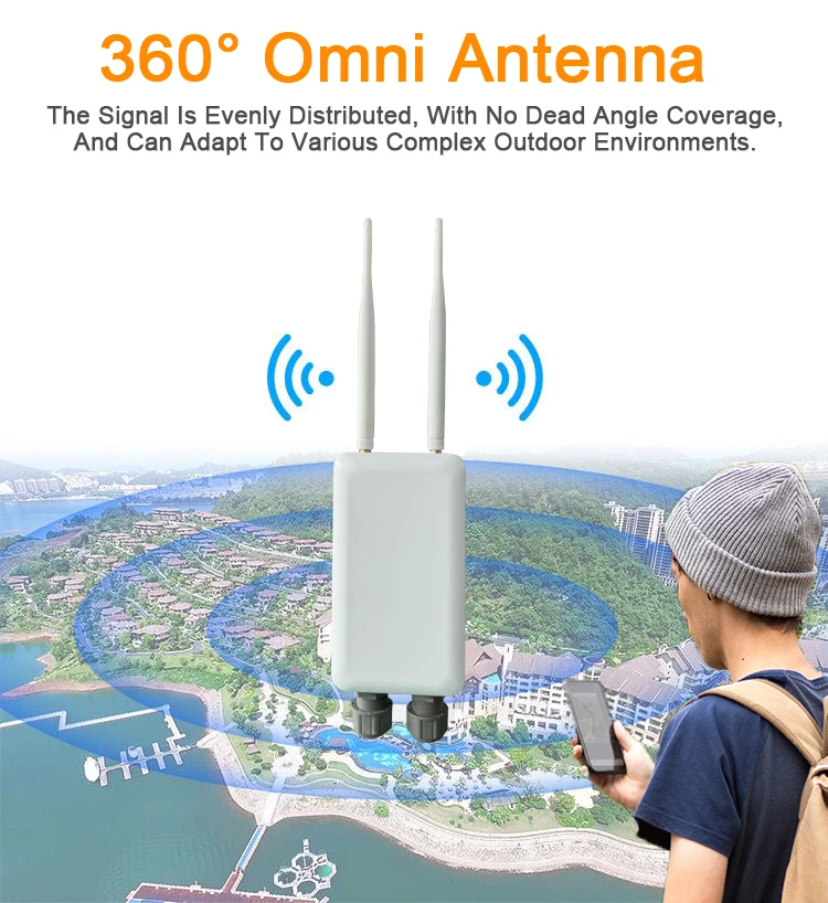 1km Long Range Access Point - Dual Band Wifi Antenna Mesh