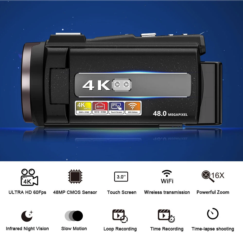Professional Film Camara 4k Video Camera Camrecorder Professional ...