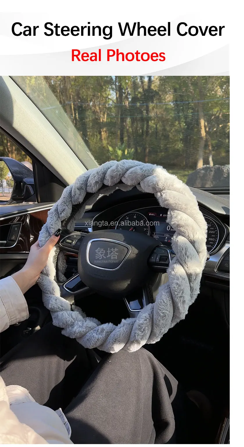 Xiangta High Quality Universal Plinth Car Steering Wheel Winter Fur ...