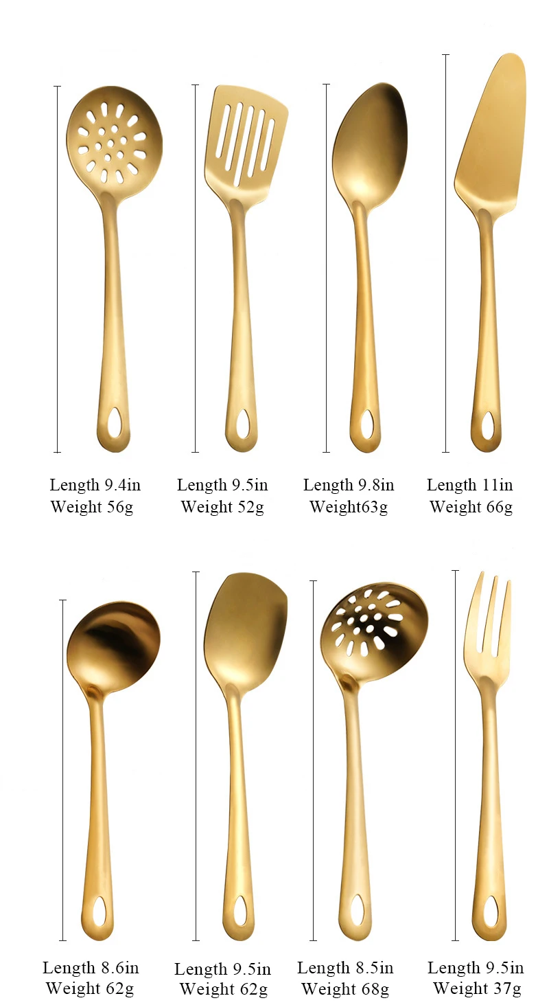 Stainless Steel Kitchen Utensils - Durable & Fashionable