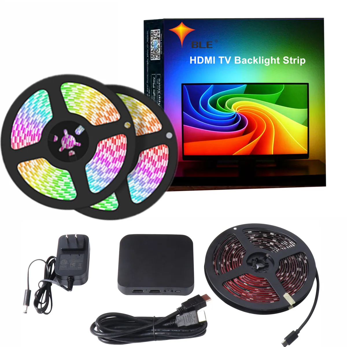Ble Fantasy Tv Led Backlight Kit With Sync Box And Tv Backlight Strip ...