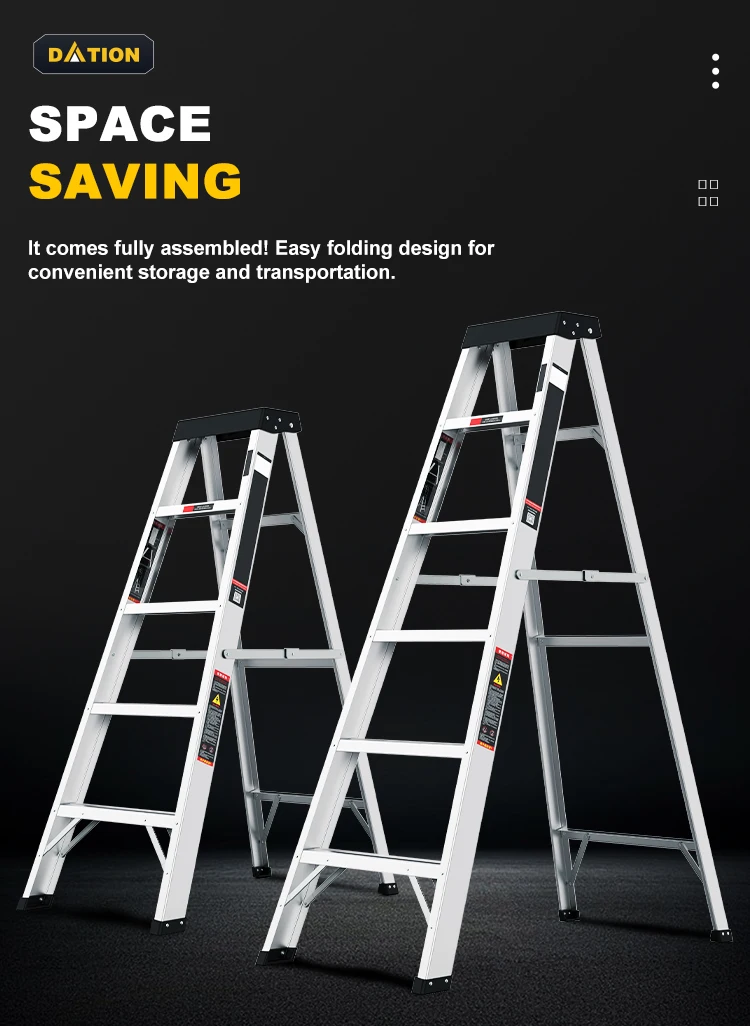 High Quality Rubber Feet Safety Aluminum Ladder Extendable Ladder ...