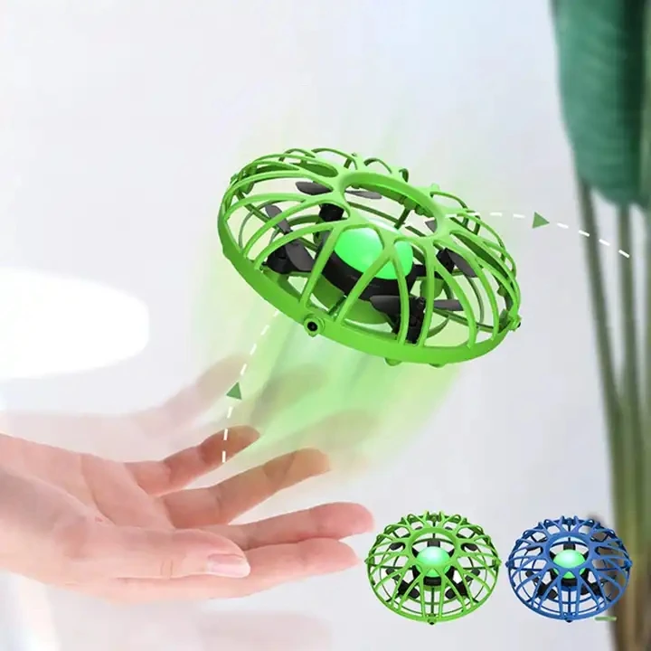 Hand Operated Drones Throw to Fly Mini UFO Drones with LED Lights ...