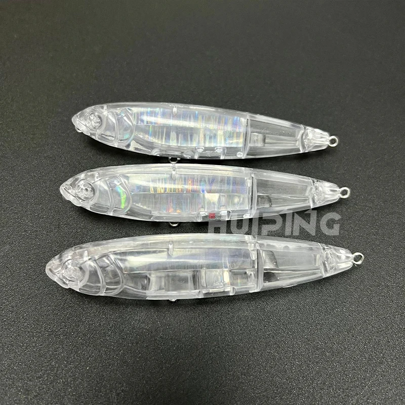 Unpainted 100mm 15g Seawater Artificial Fish Bait Floating Bass Fishing ...