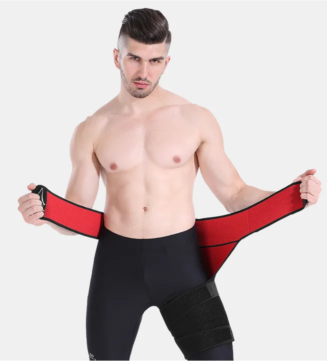Aolikes 7958 Adjustable Compression Wrap for Pulled Groin Muscle Sprains