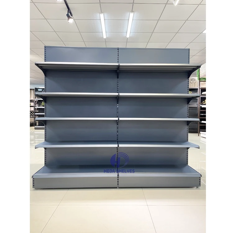 Supermarket Store Shelf Convenience Store Gondola Rack Display Steel ...