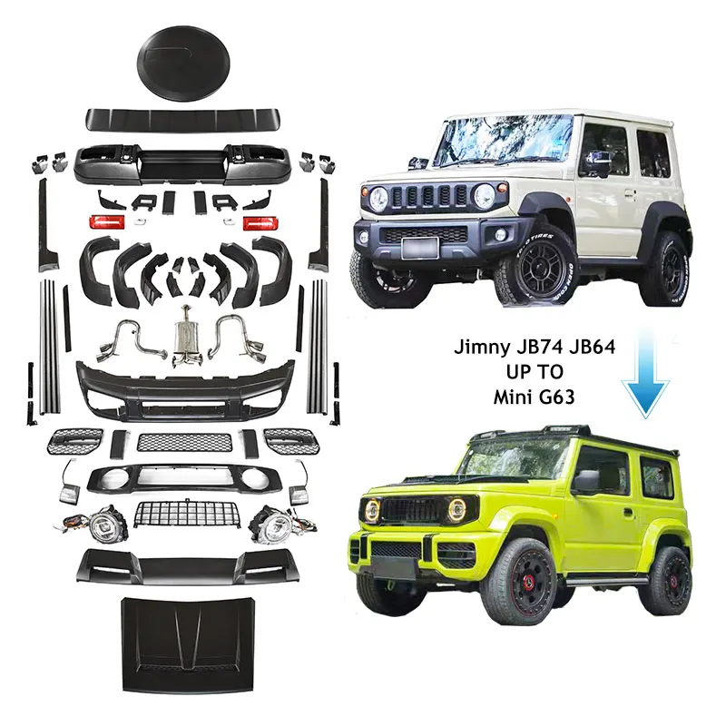 2018-2023y Jimny Jb74 Upgrade To Mini G63 Car Auto Body Kits Parts ...