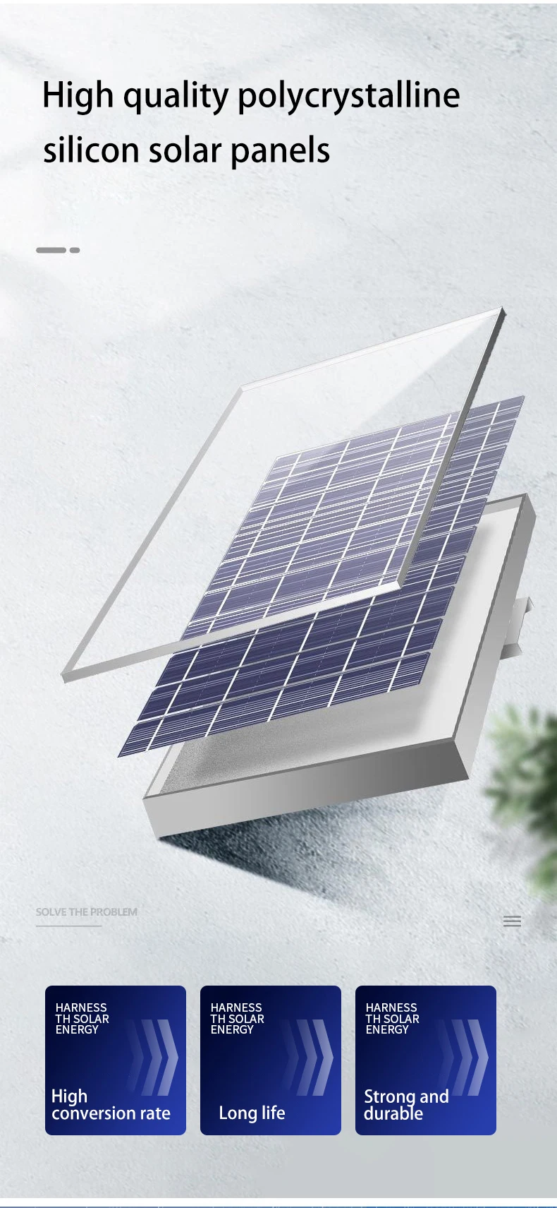 New Led Solar Cell Street Light Outdoor With Motion Sensor 100w 200w ...