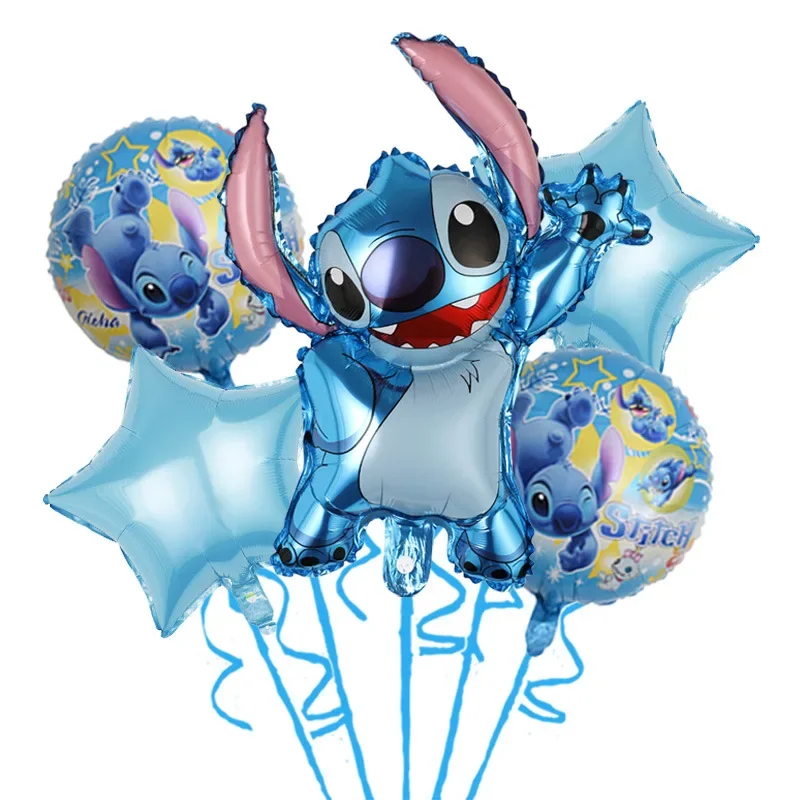 Cartoon Lilo Stitch Theme Party Foil Balloon Set Baby Shower Boys And ...