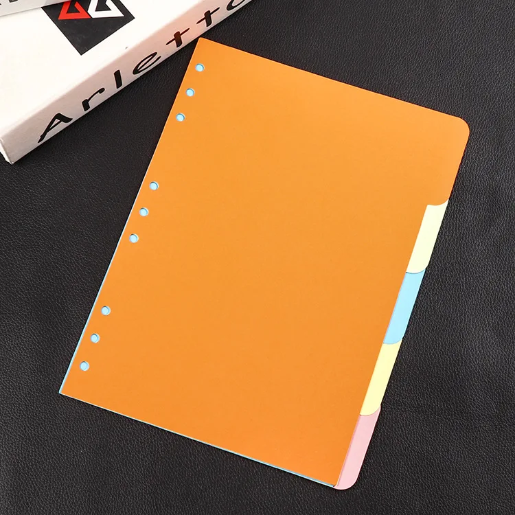 Classification Page Loose Leaf Notebook Separator Paper Manual Ledger ...