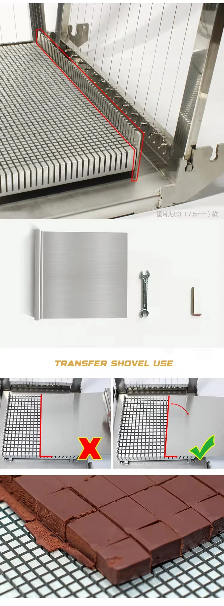 Efficient Chocolate Bar Cutting Machine - Long Life & Precision