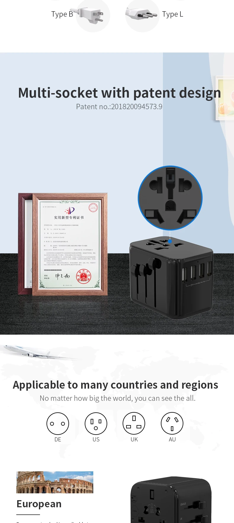 Worldplug Universal Electrical Plugs Socket Adaptor International World ...