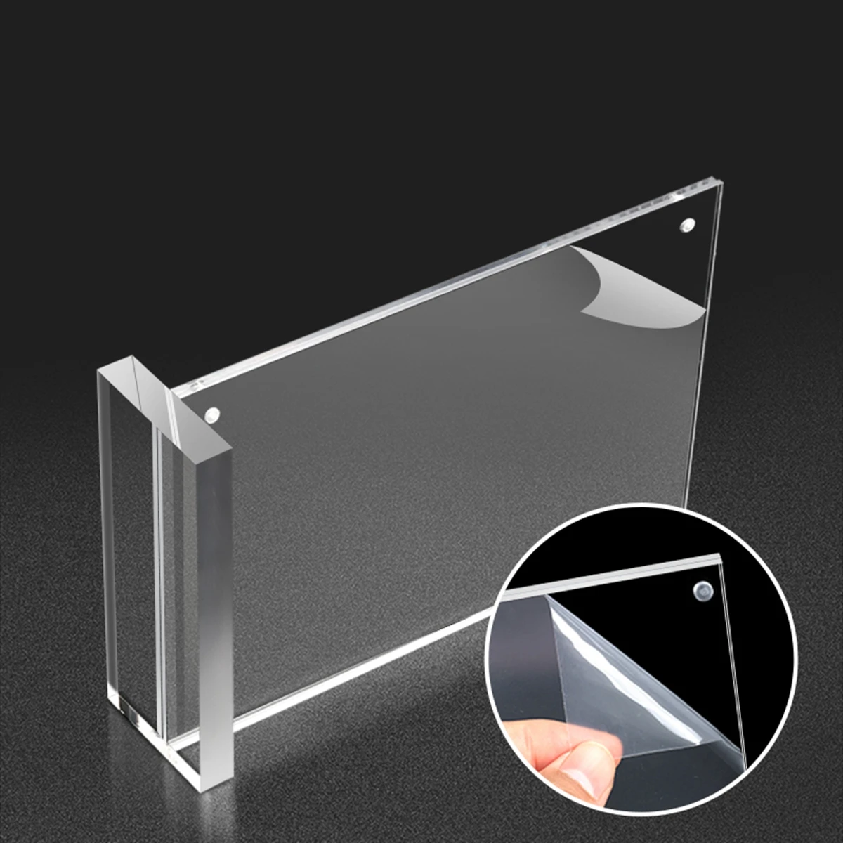 High Quality Tabletop Menu Display Stand Clear Desktop Stand Signage ...