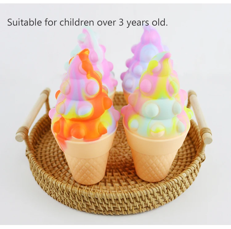 Wholesale Squeeze Toy Teething Ice Cream 3d Standing Desktop Baby ...