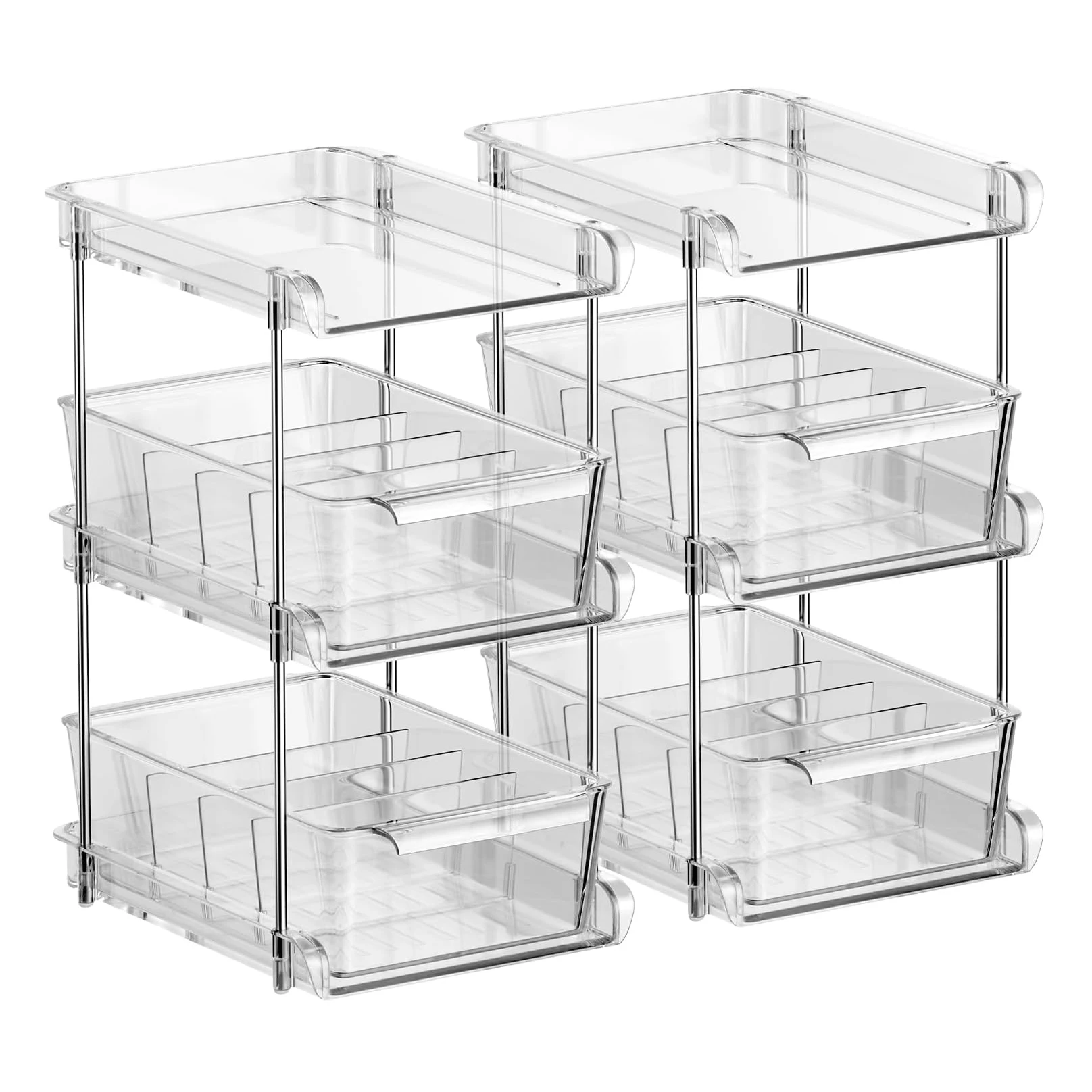 Bathroom Cabinet Organizer 3 Tier Multi-purpose Slide-under Sink ...