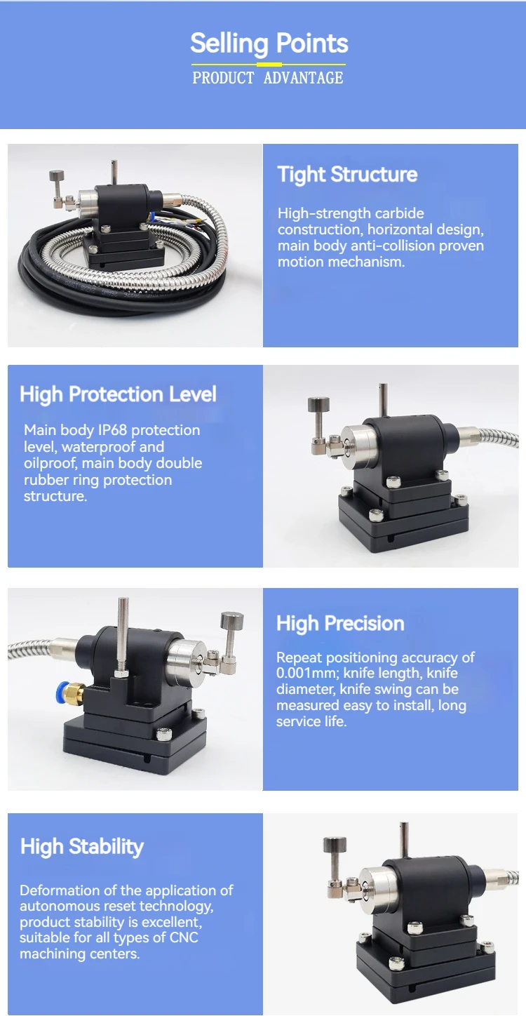 Ultra Precision Multi Position Automate Tool Length Measurements Setter ...