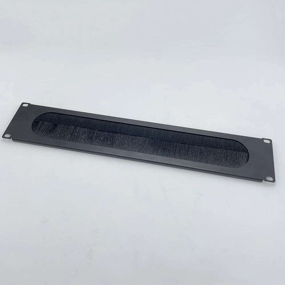 2u Rack Mount Cable Management Panel With Brush For Cable Entry For 19 ...