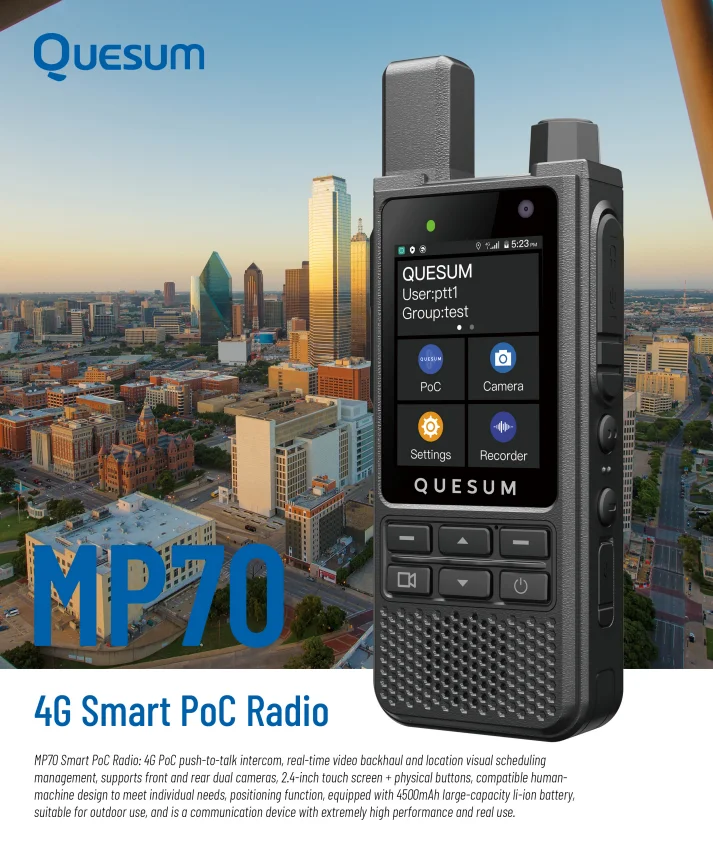 5G LTE Network POC Radio GPS WiFi Global GSM Handy Talky Real PTT SIM ...