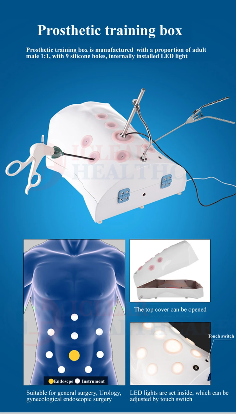 Laparoscopy Training Box - Prosthetic Abdominal Simulator
