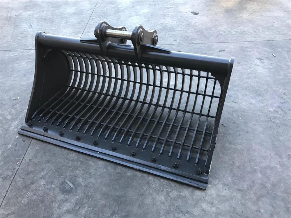 Customized 5 Ton Excavator Skeleton Sieve Bucket With Two Cutting Edges For Sale - Buy ...