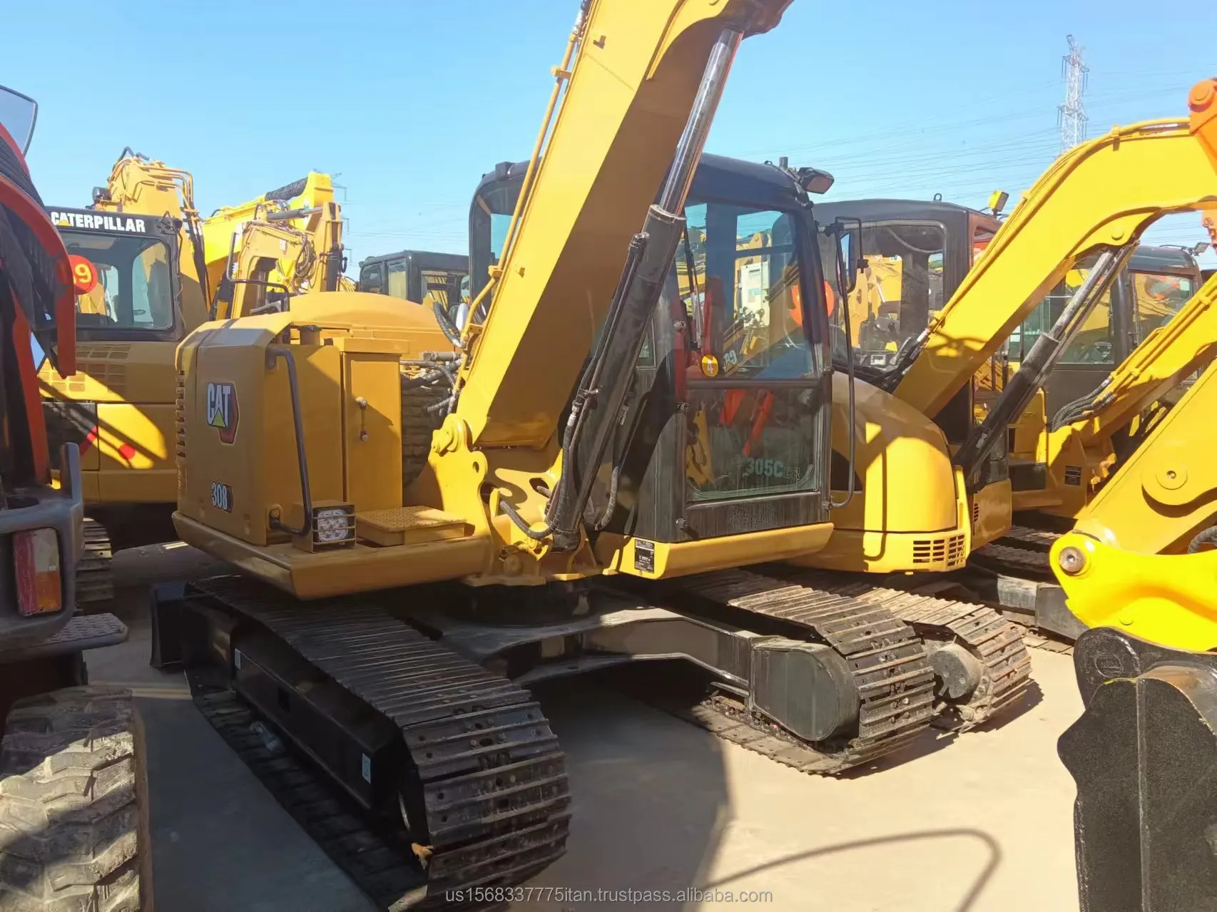 Used Original CAT 308 Excavator 8 Ton Caterpillar 2023 Year Second-hand ...