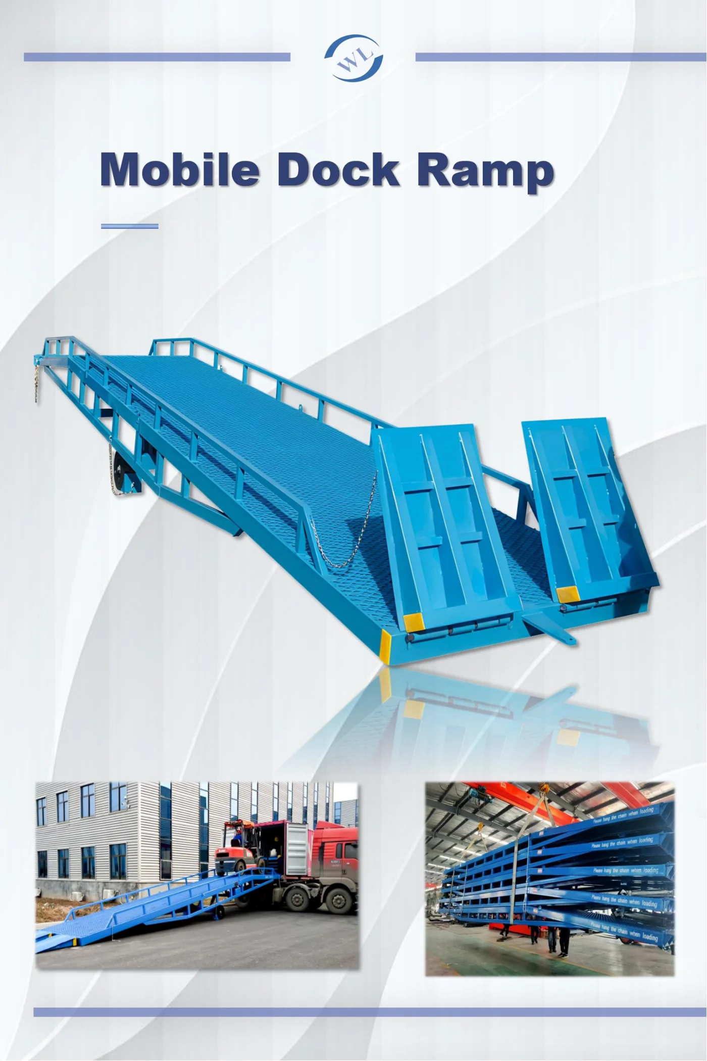 Forklift-Ready Container Loading Dock Ramp with Strong Frame Boarding ...