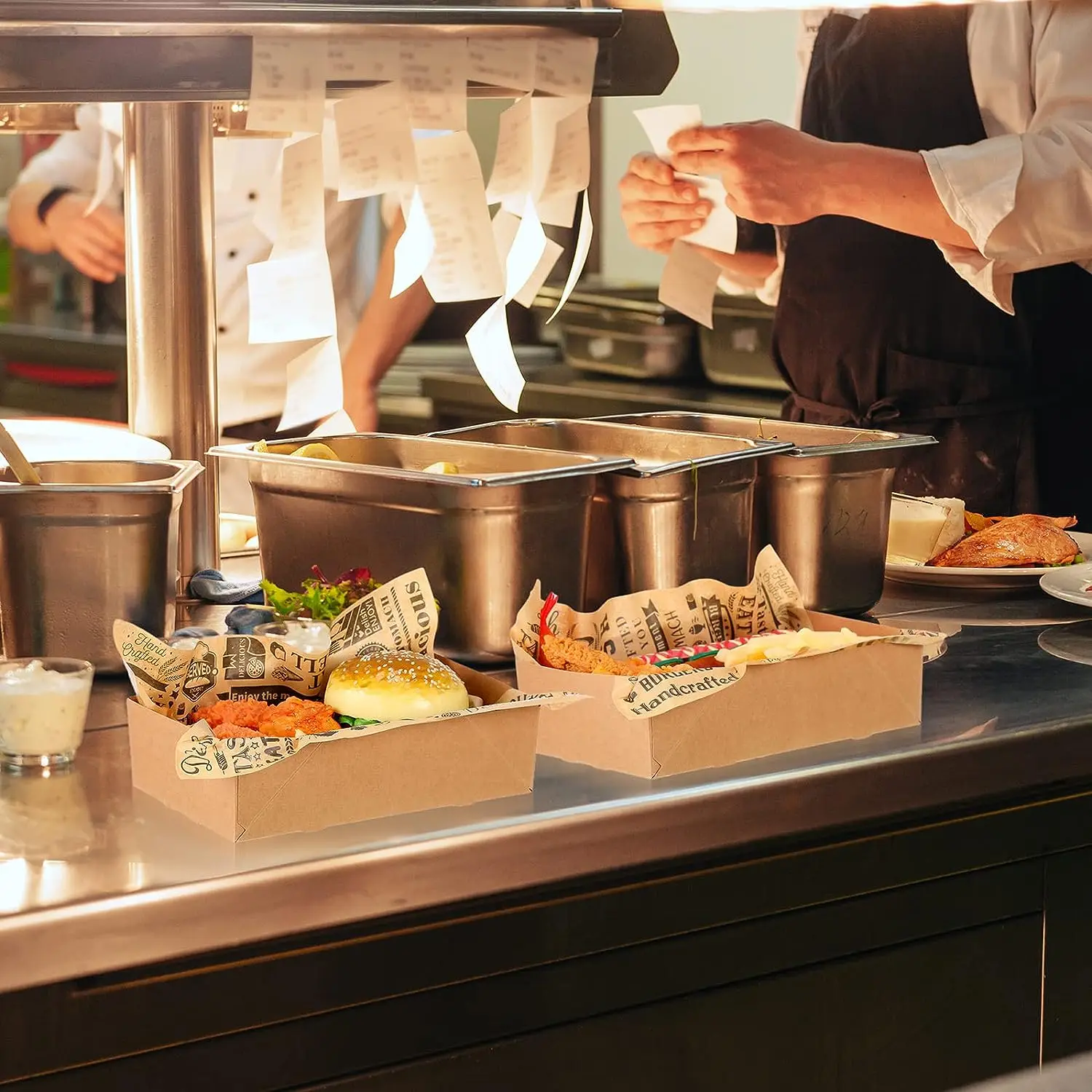 Wholesale Biodegradable Food Folding Hamburger Fried Chicken Take-out ...