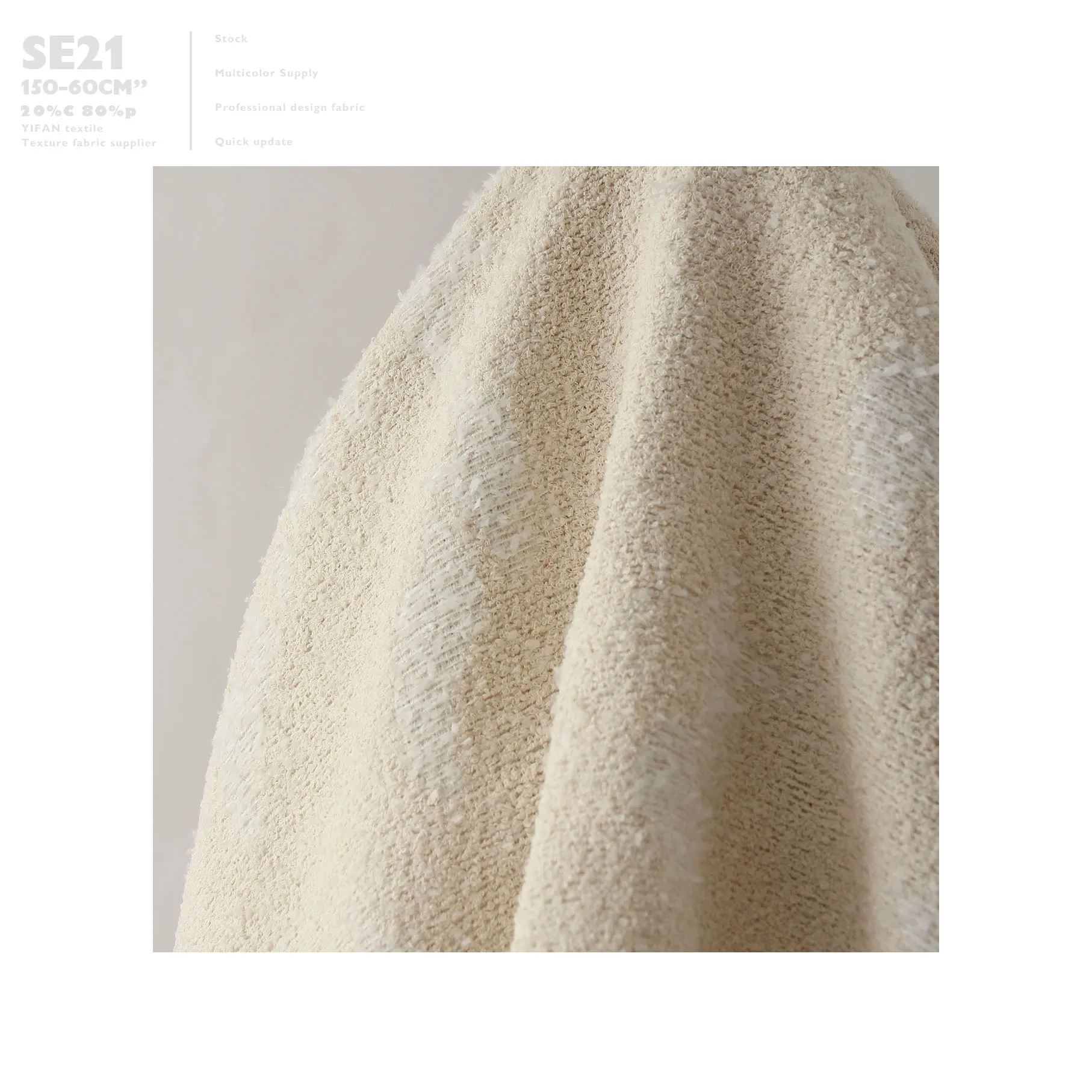 Jacquard Thick Fleshy Wool Cashmere Fabric Coat Coat Suit Textile ...