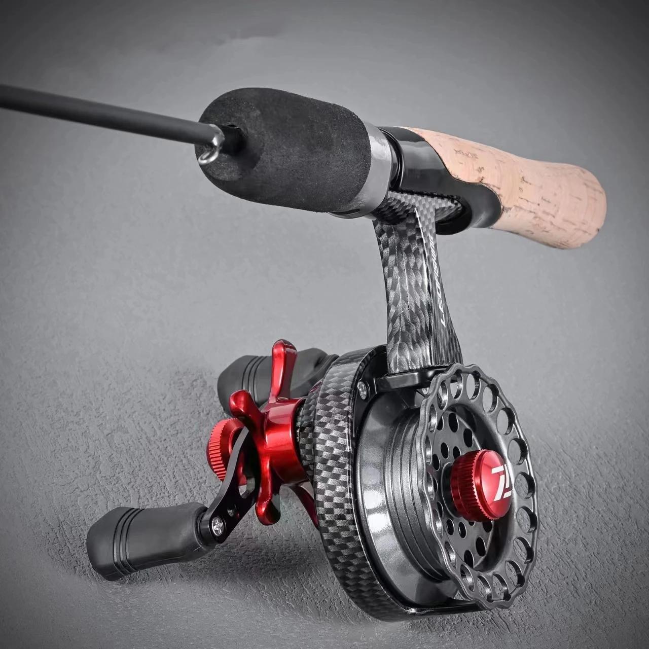 Wholesale High Speed Ratio Raft Ice Fly Fishing Reel Carbon Textured ...