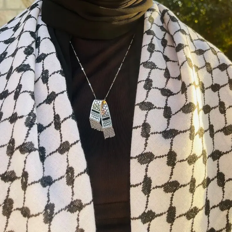 Quality 316l Stainless Steel Handmade Dainty Chain Palestinian Kufiya ...