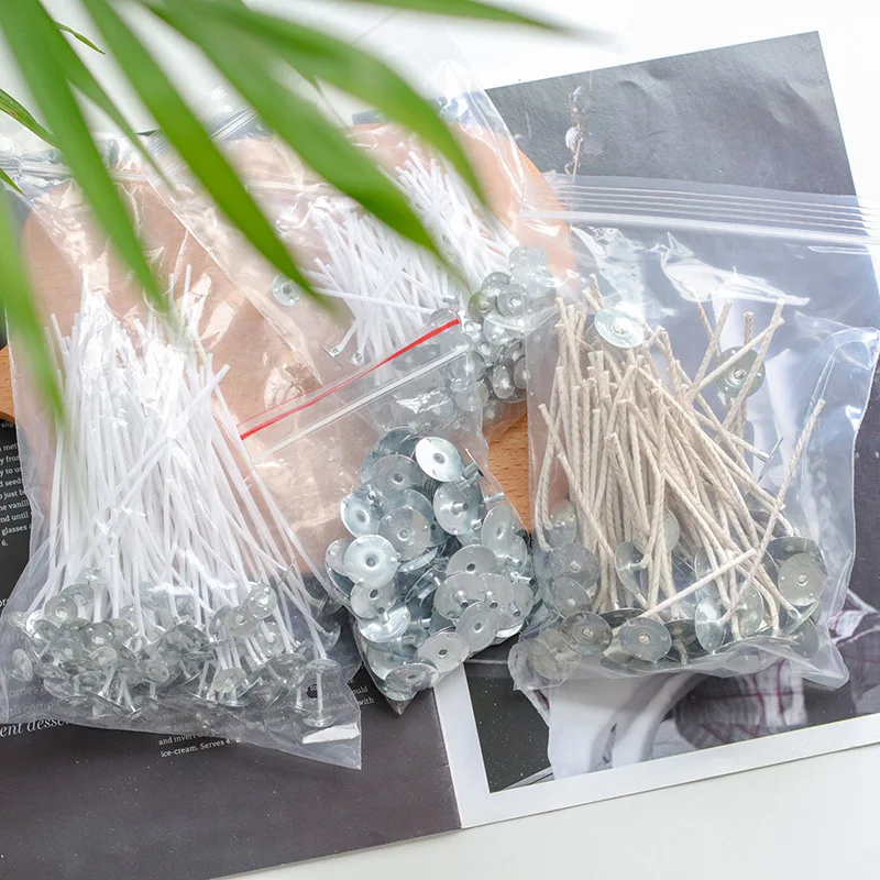 100 Piece HTP Soy Wax Candle Wicks for DIY Candle Making