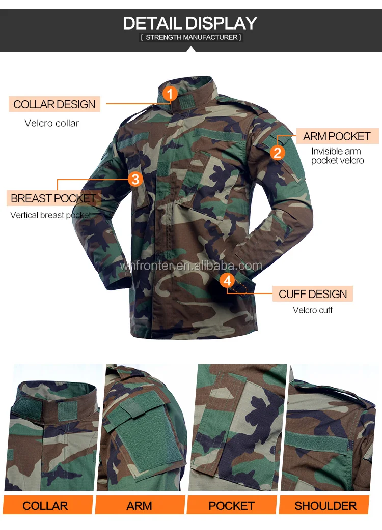 Custom Clothing - Woodland Camouflage Security Guard Uniforms