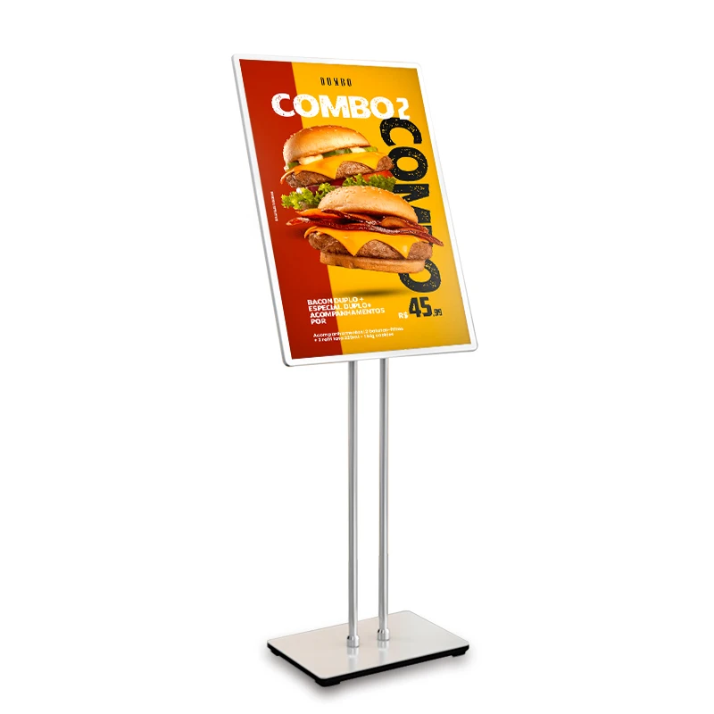 A2/a3/a4 Easily Replace Advertising Display Picture Double Pole Floor ...