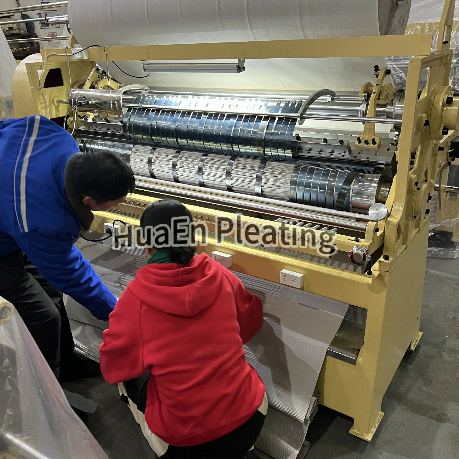 HuaEn ZJ-416 Tiny Vertical Pleating Machine for Fabric New Condition ...