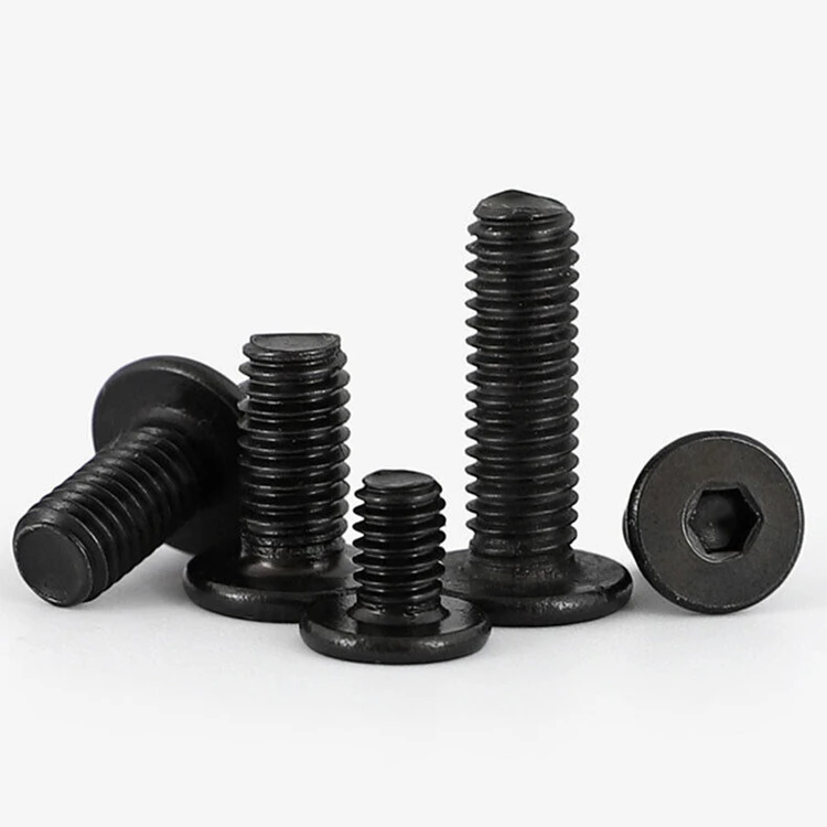 M2.5-M12 Black Stainless Steel 304 Socket Head Cap Screws - Ultra Thin ...