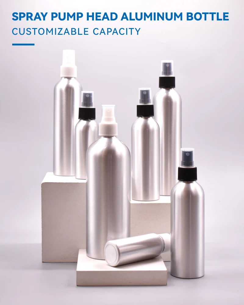 High Quality 25ml 30ml 50ml 60ml 100ml 120ml 250ml Empty Cosmetic Aluminum Spray Bottle With ...