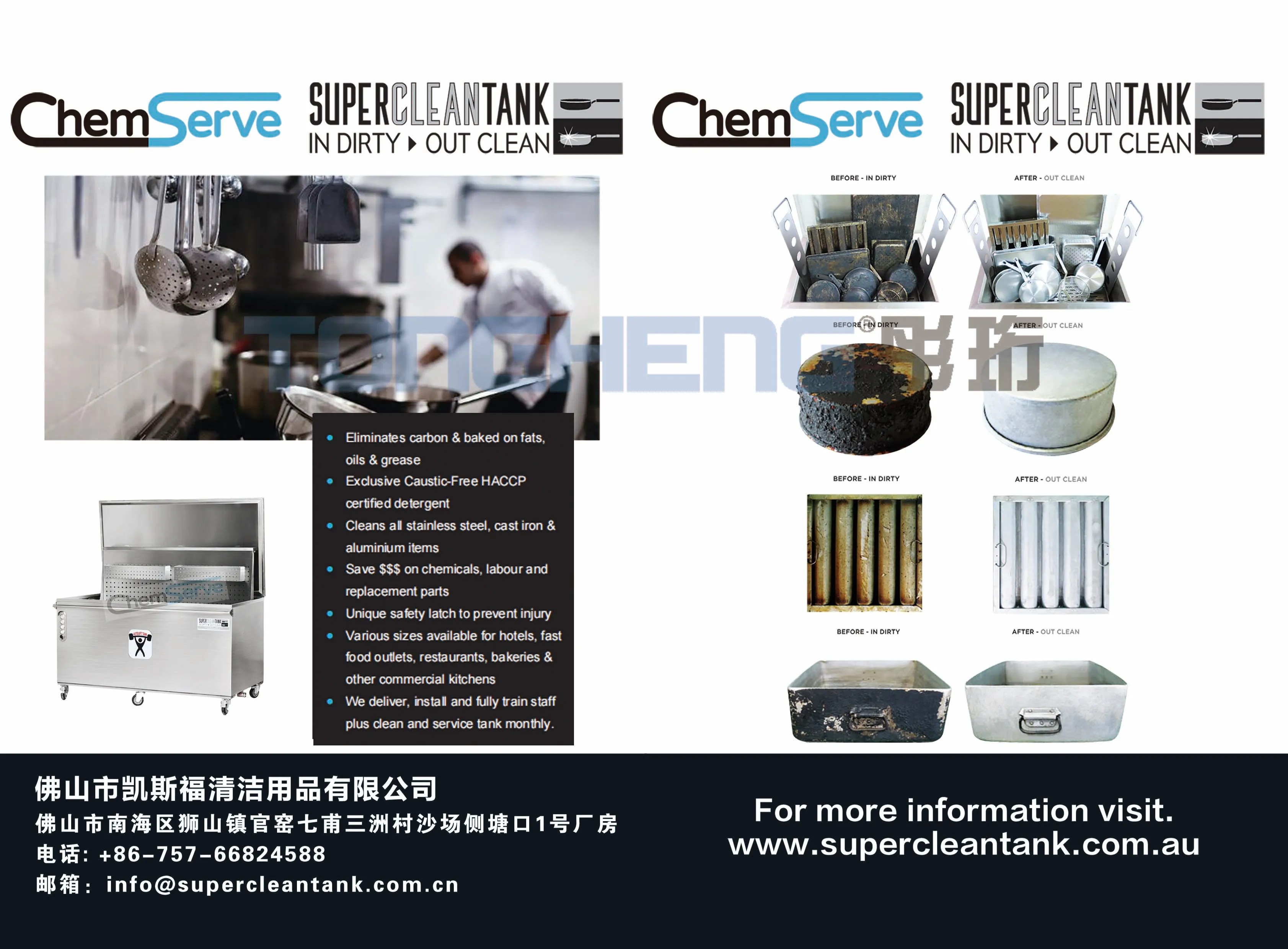 Stainless Steel Hotel Restaurant Aotolift Fats Remove Heated Soaking ...